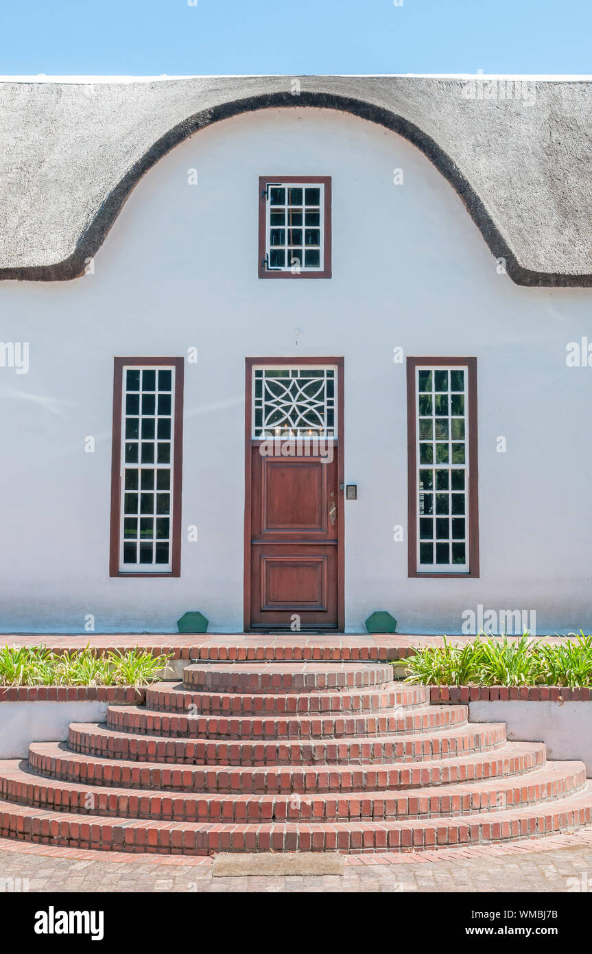 Building in Stellenbosch in the Western Cape Province of South Africa ...