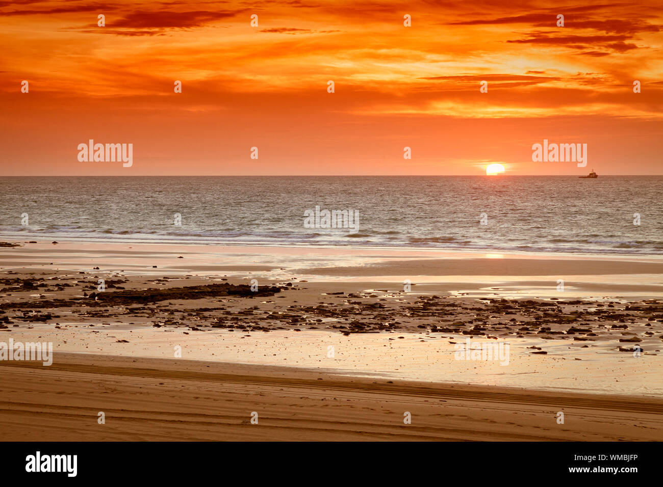 An image of a beautiful sunset at Broome Australia Stock Photo - Alamy