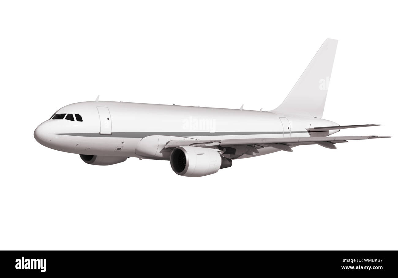 cargo plane on white background with path Stock Photo - Alamy