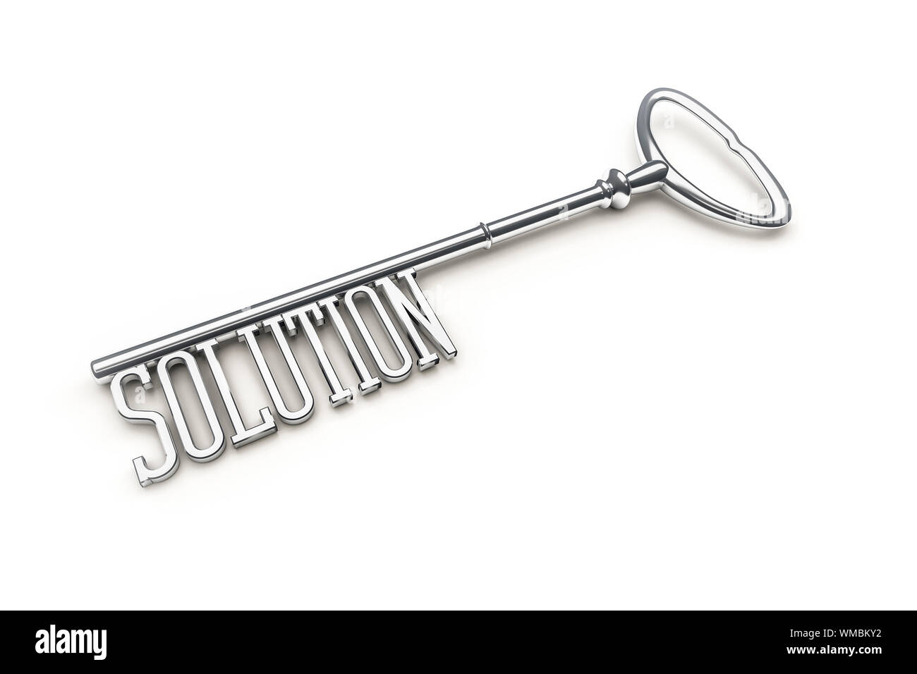 An image of a key with the word solution Stock Photo - Alamy
