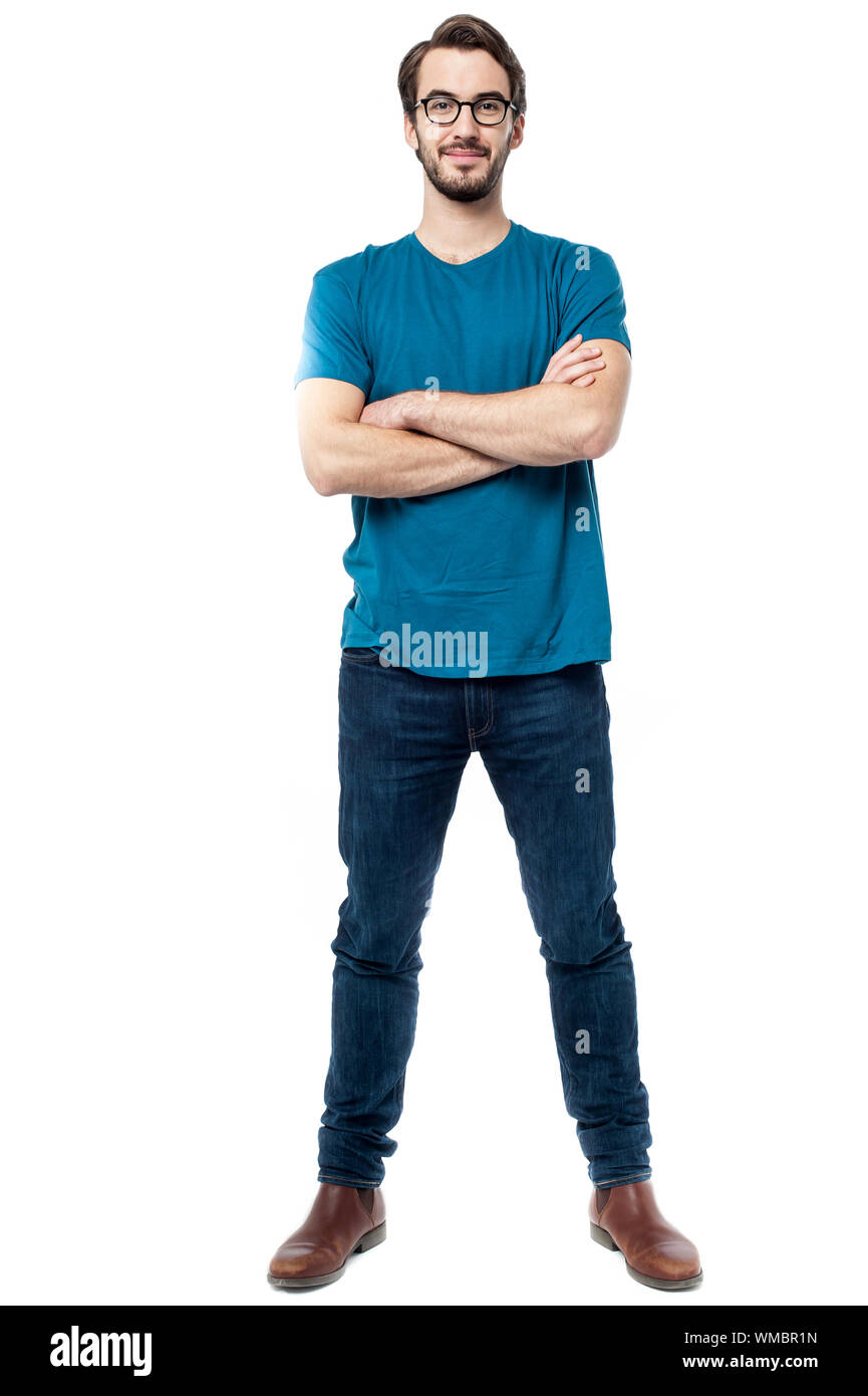 Full length of a confident handsome man posing Stock Photo - Alamy