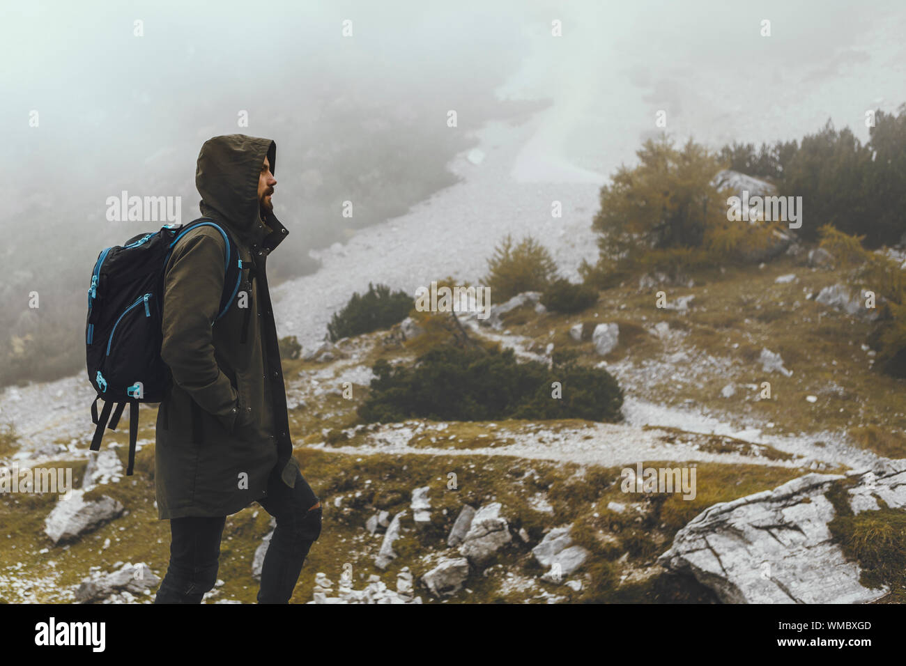 Man getting into cold water hi-res stock photography and images - Alamy