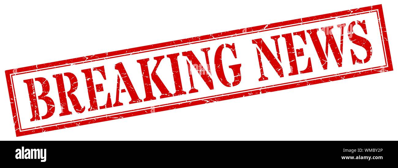 breaking news stamp. breaking news square grunge sign. breaking news ...