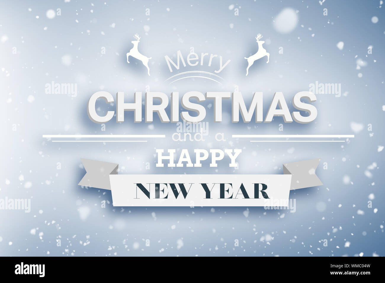 Snow falling against purple vignette Stock Photo - Alamy