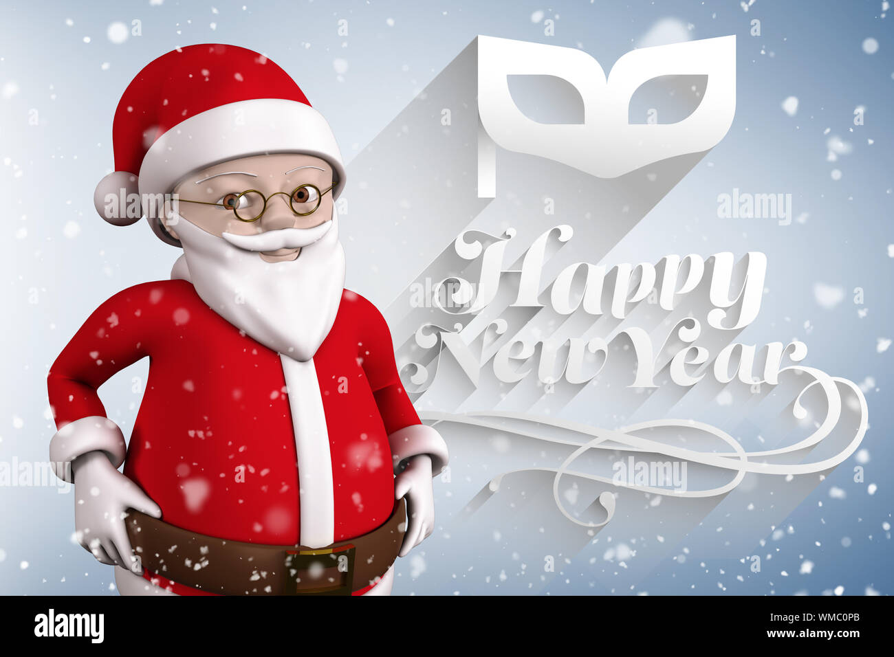 Snow falling against purple vignette Stock Photo - Alamy