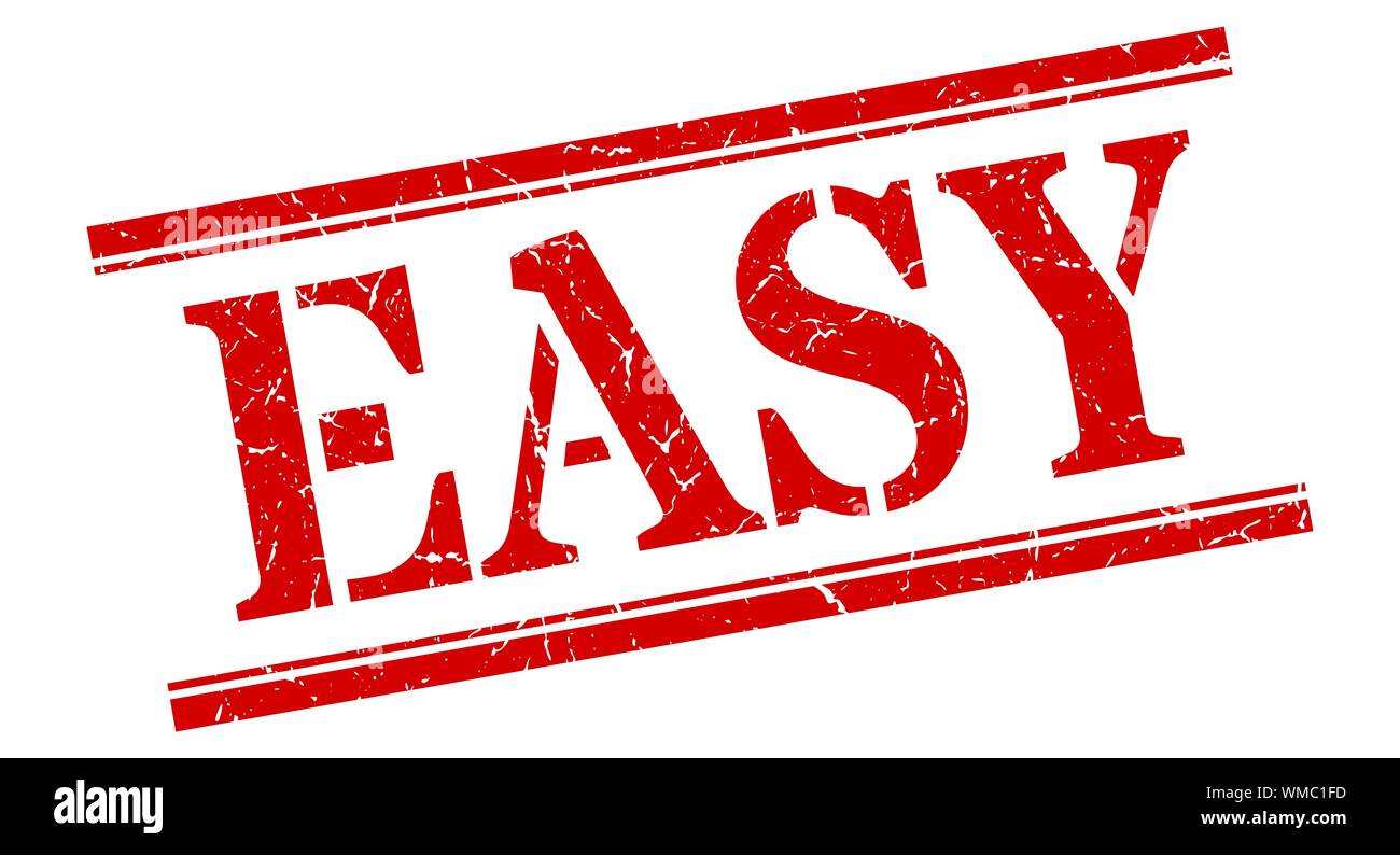 easy stamp. easy square grunge sign. easy Stock Vector Image & Art - Alamy