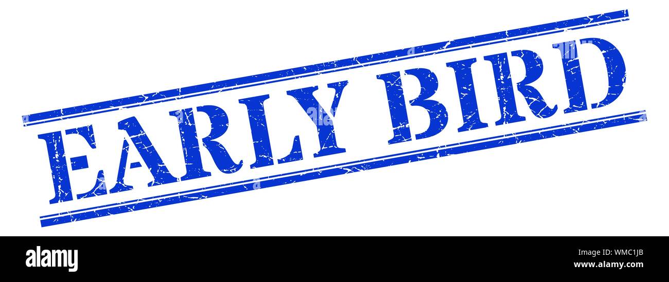 early bird stamp. early bird square grunge sign. early bird Stock ...