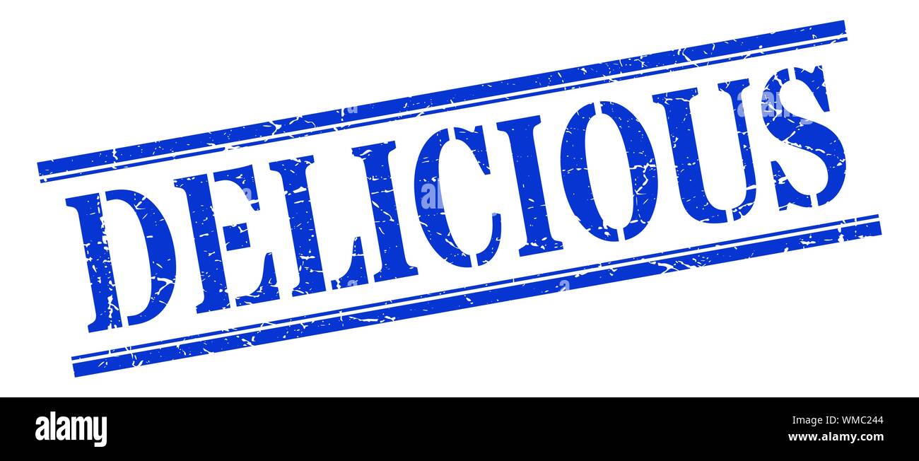 delicious stamp. delicious square grunge sign. delicious Stock Vector ...