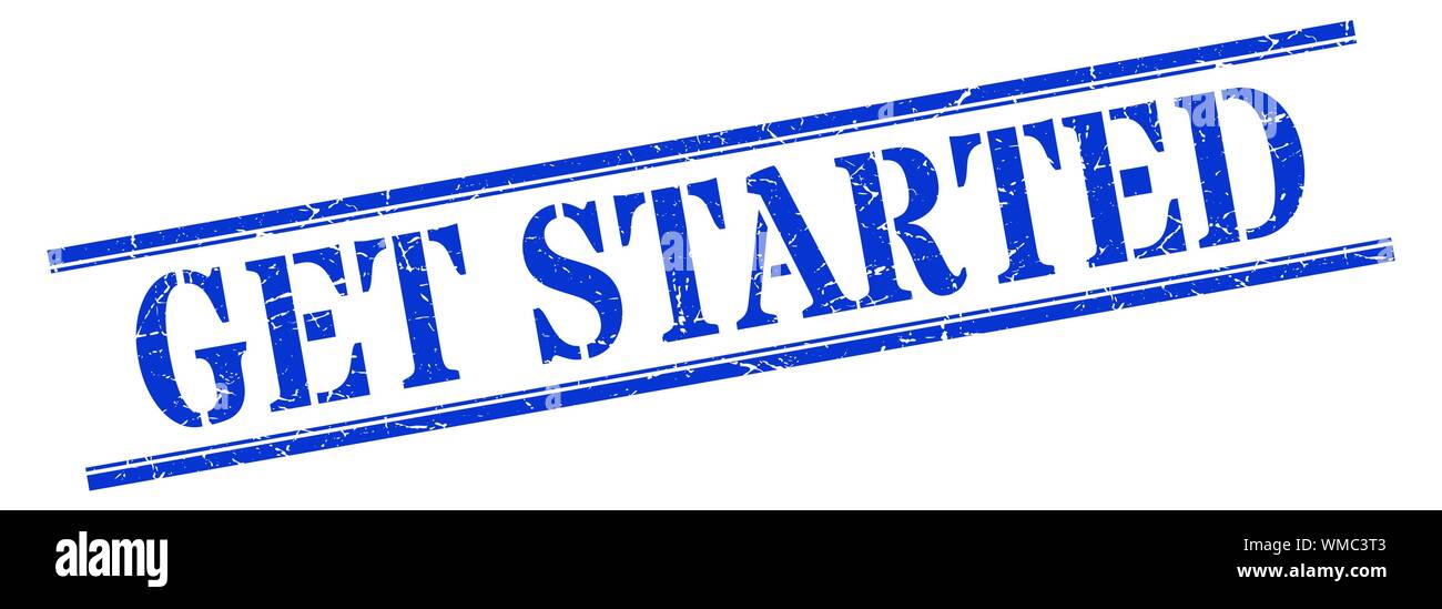 get started stamp. get started square grunge sign. get started Stock ...