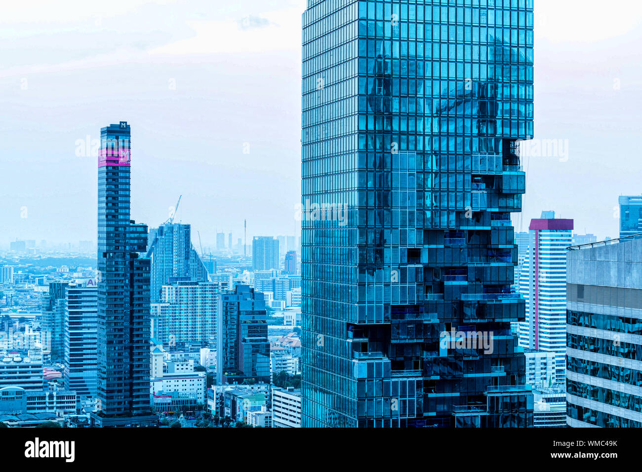 MahaNakhon Tower Hotel - Bangkok, Thailand - Skyscraper details Stock ...