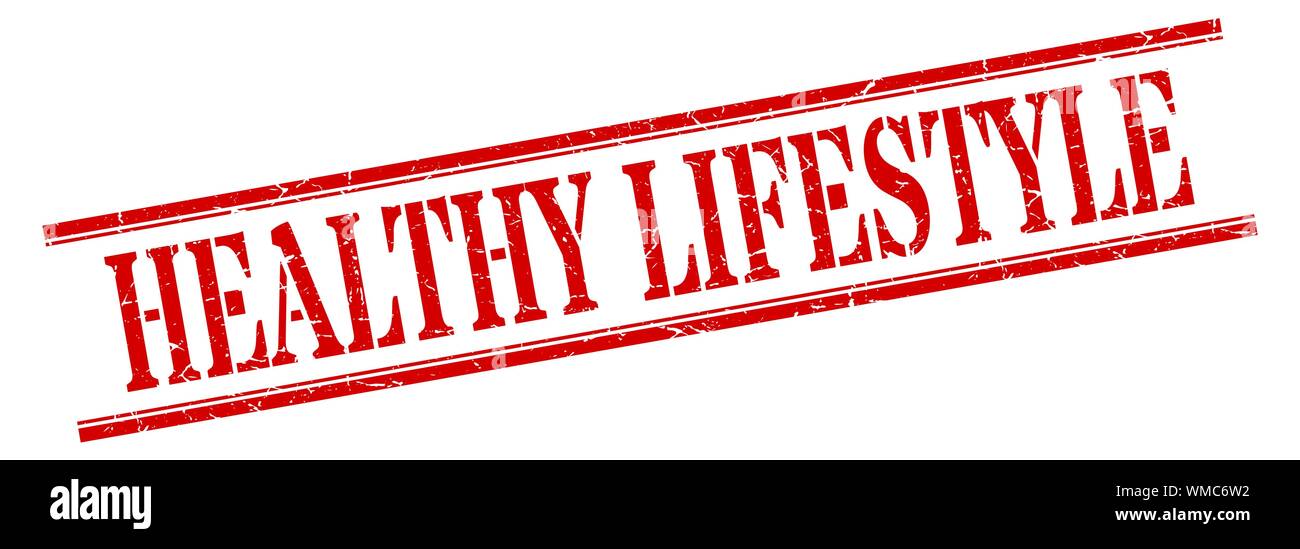 healthy lifestyle stamp. healthy lifestyle square grunge sign. healthy ...
