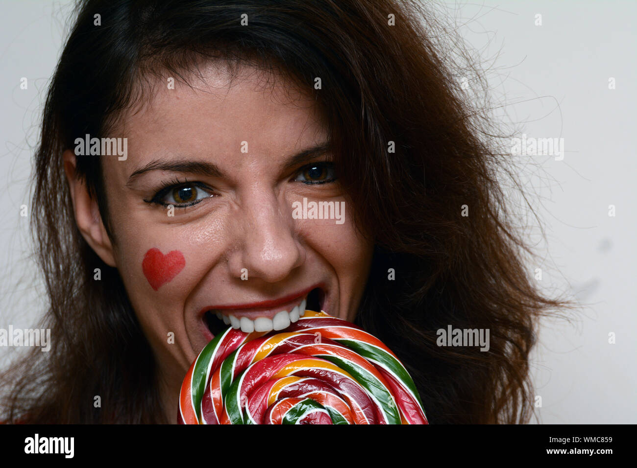 Portrait candy lollipop hi-res stock photography and images - Alamy