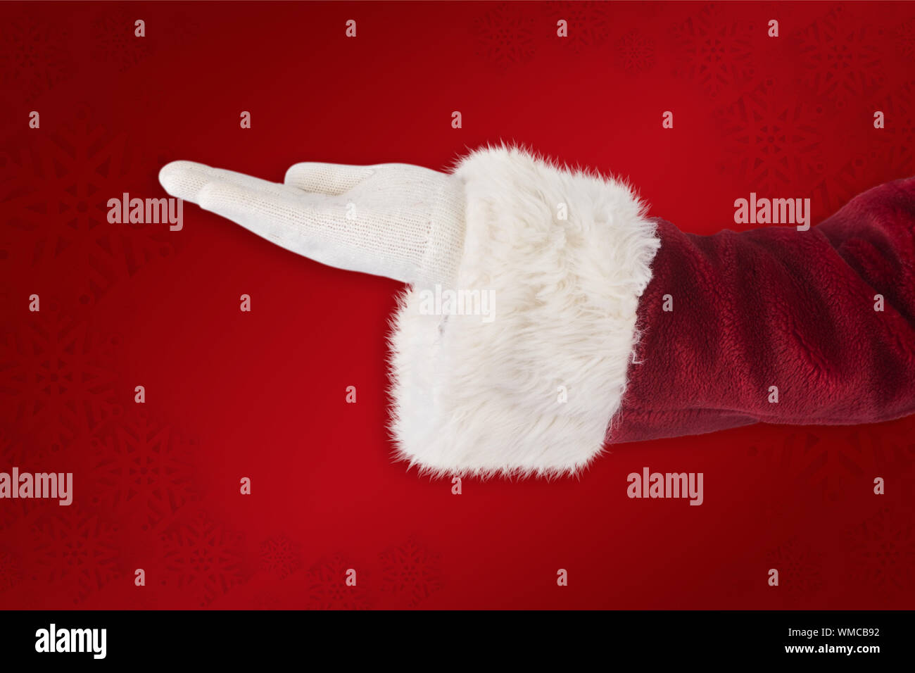 Santa claus showing open hand hi-res stock photography and images - Alamy