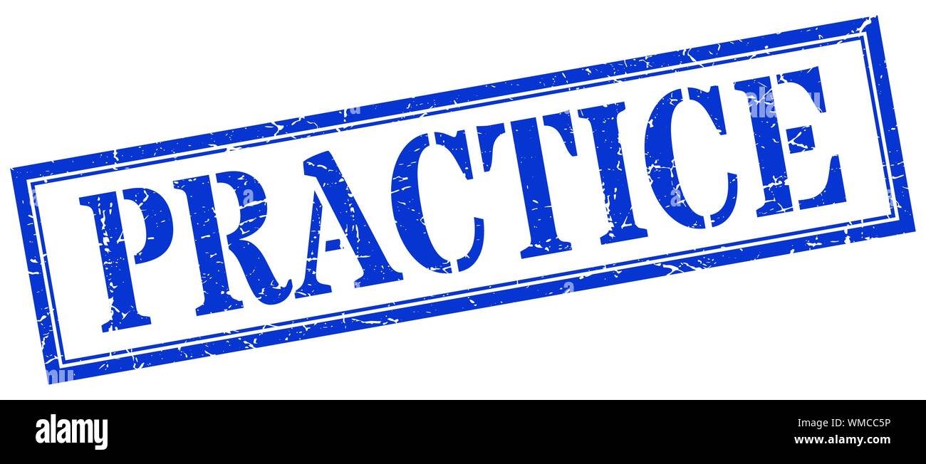 practice stamp. practice square grunge sign. practice Stock Vector ...