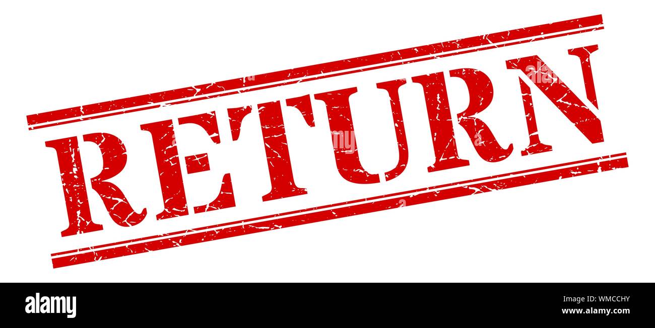 return stamp. return square grunge sign. return Stock Vector Image ...
