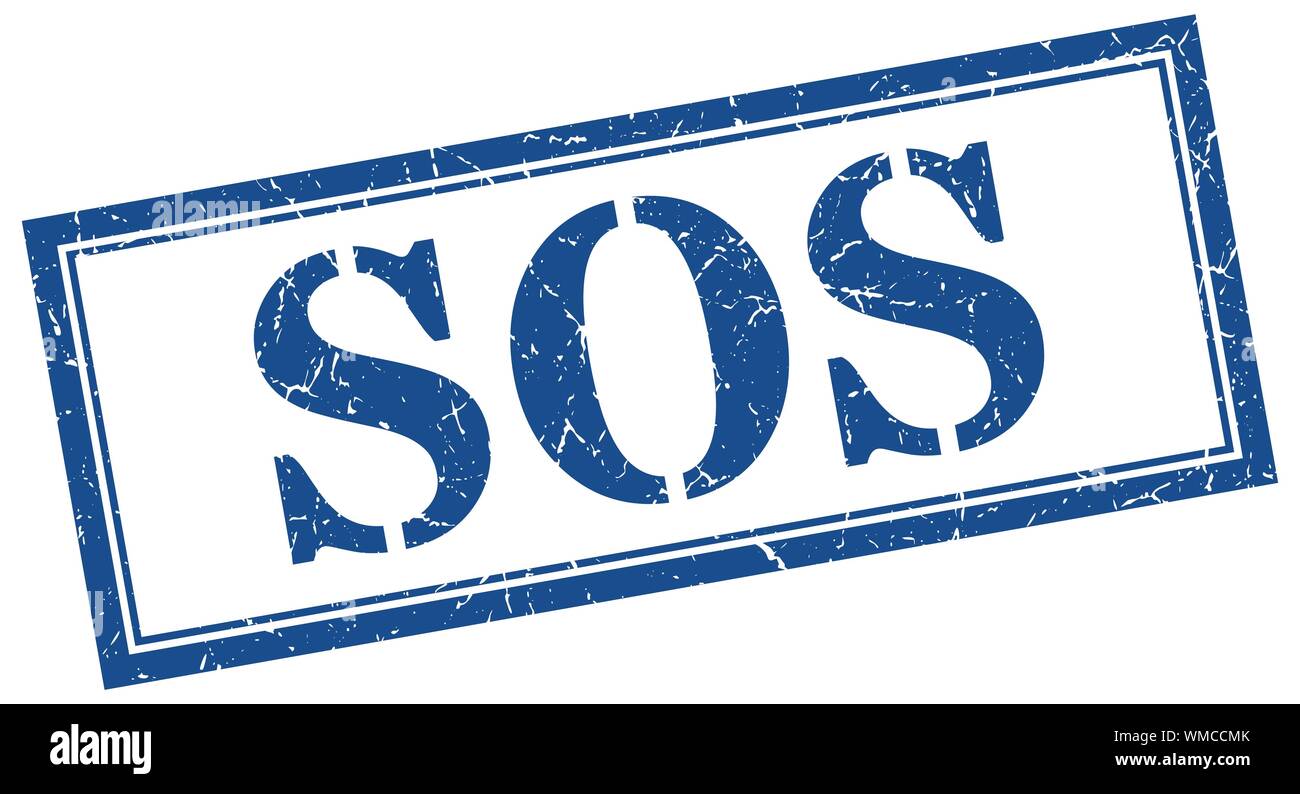 sos stamp. sos square grunge sign. sos Stock Vector Image & Art - Alamy