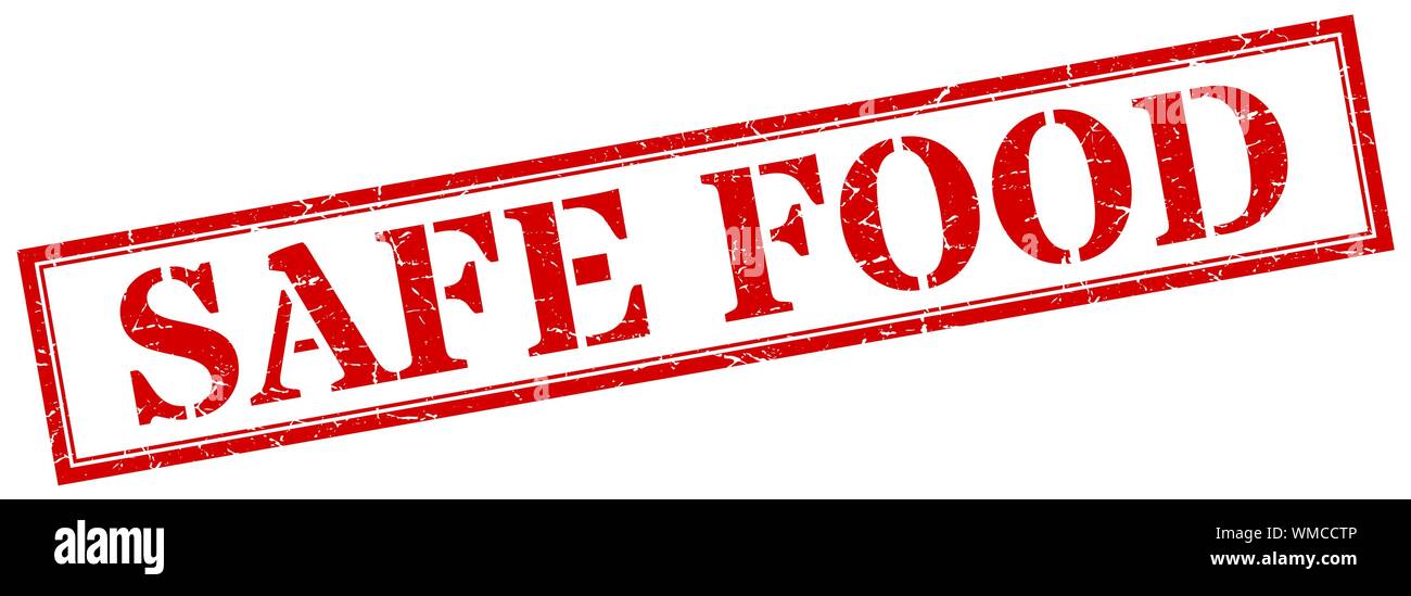 safe food stamp. safe food square grunge sign. safe food Stock Vector ...