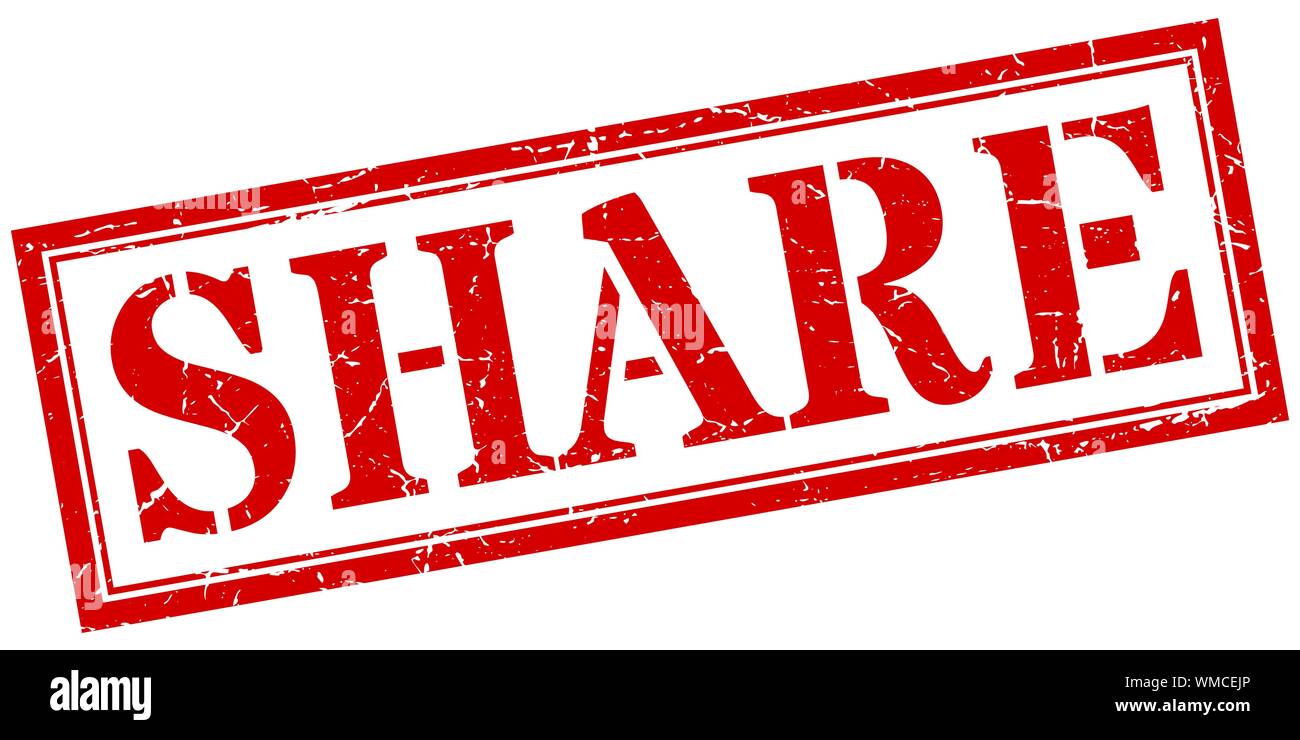 share stamp. share square grunge sign. share Stock Vector Image & Art ...