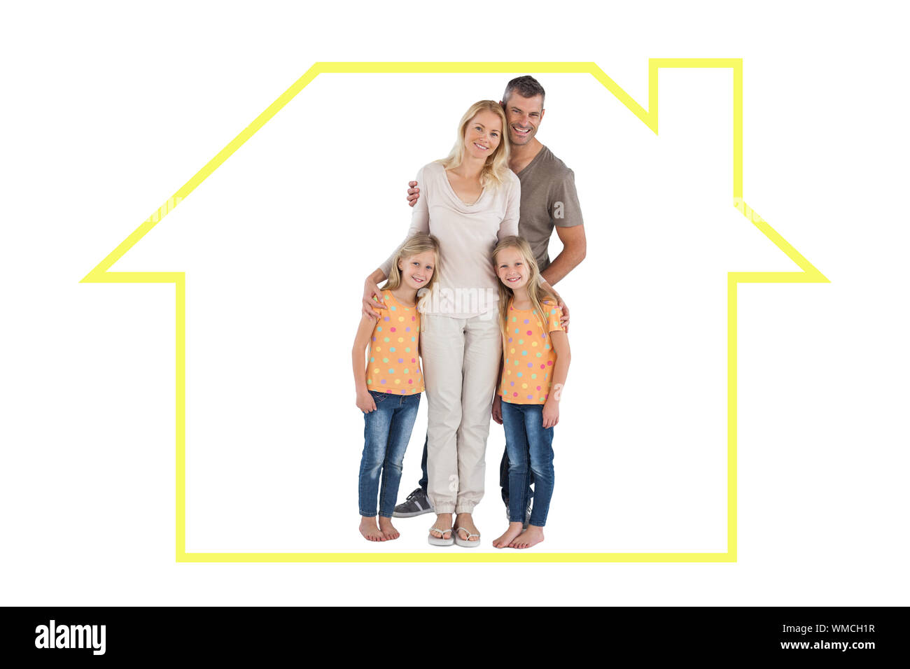 House computer happy Cut Out Stock Images & Pictures - Alamy