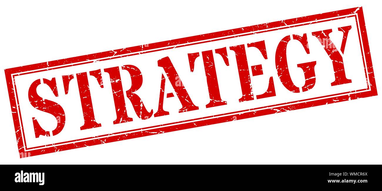 strategy stamp. strategy square grunge sign. strategy Stock Vector ...