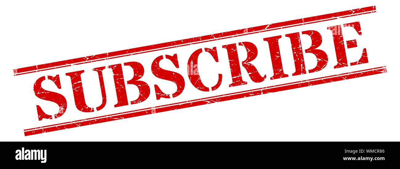 subscribe stamp. subscribe square grunge sign. subscribe Stock Vector ...