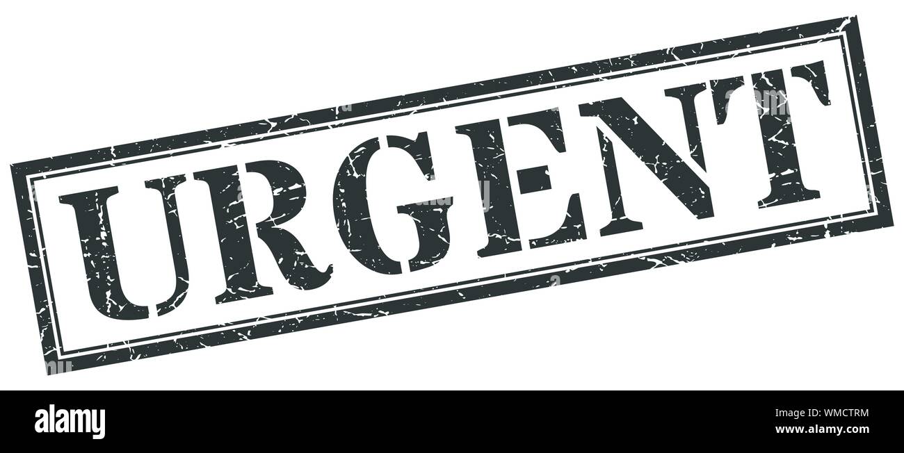 urgent stamp. urgent square grunge sign. urgent Stock Vector Image ...