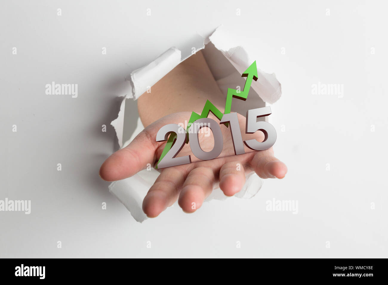 Arrow through paper hi-res stock photography and images - Alamy