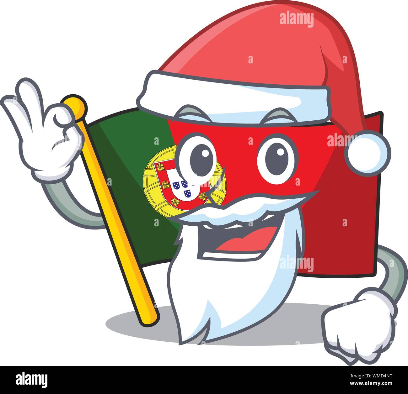 Santa flag portugal isolated in the character Stock Vector Image & Art ...