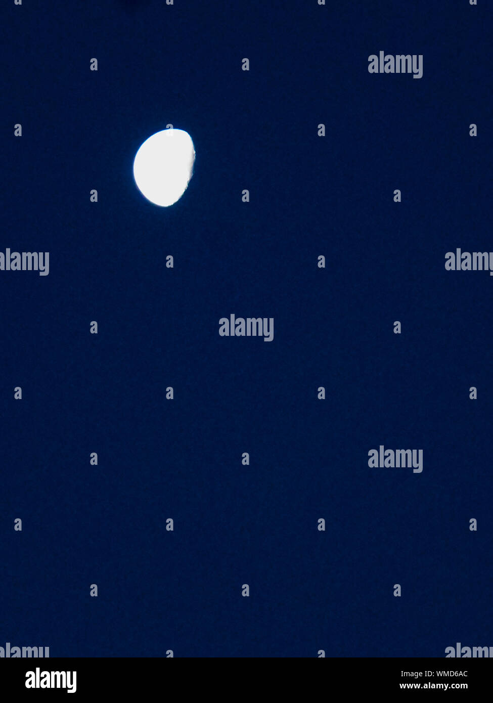 Half moon in clear sky hi-res stock photography and images - Alamy