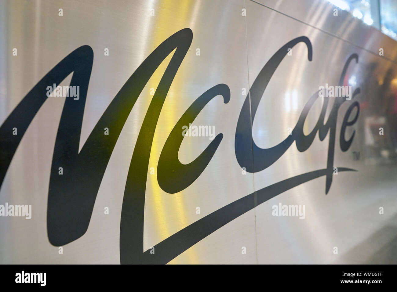 Close up mccafe logo hi-res stock photography and images - Alamy