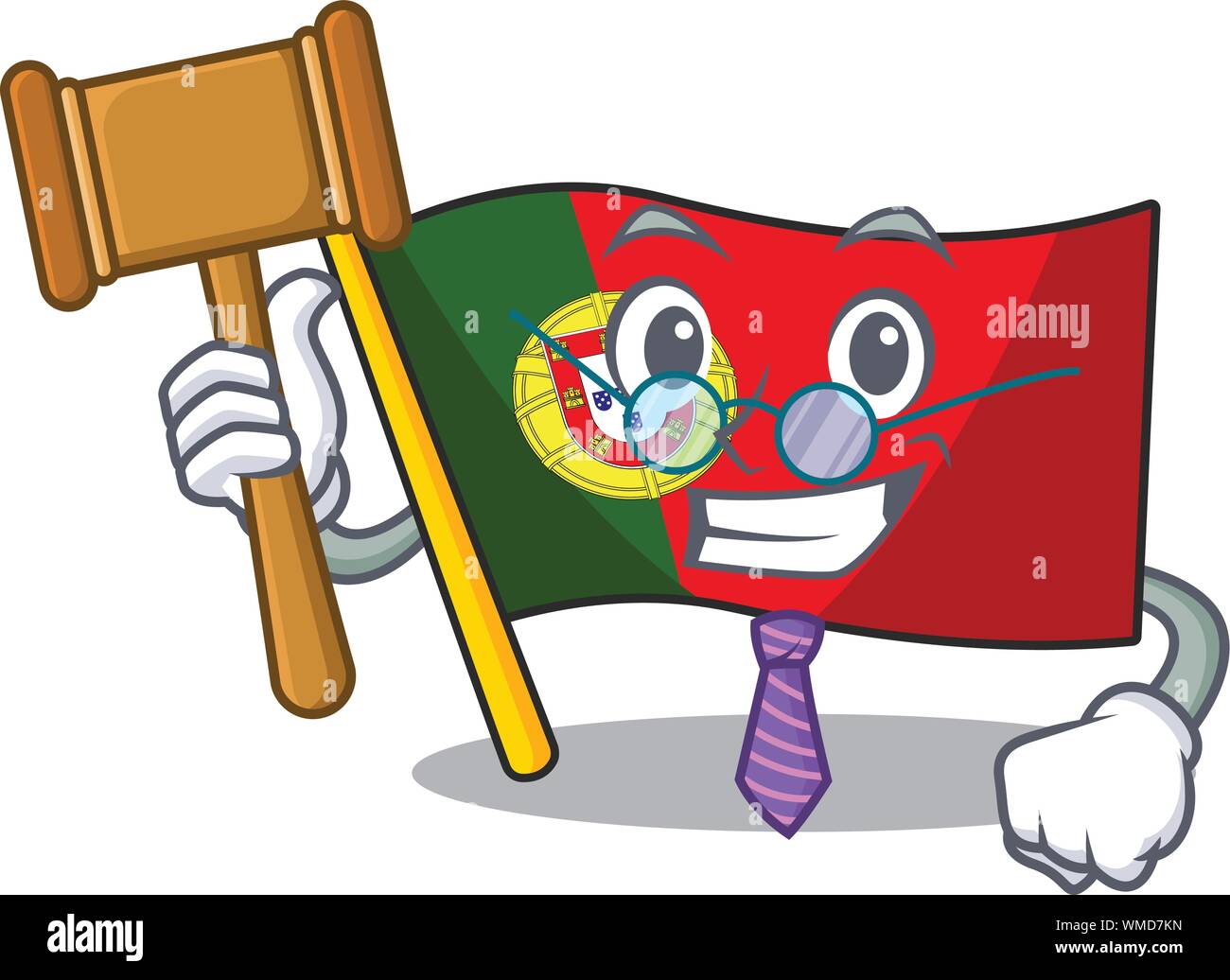 Judge flag portugal isolated in the character Stock Vector Image & Art ...