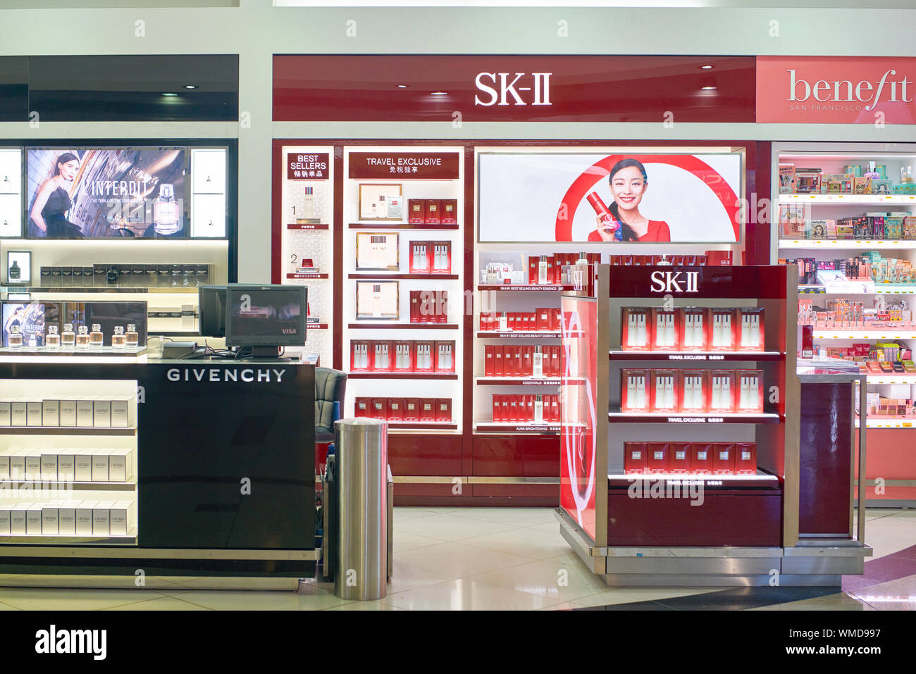 DUBAI, UAE - CIRCA FEBRUARY, 2019: cosmetics on display at Dubai ...