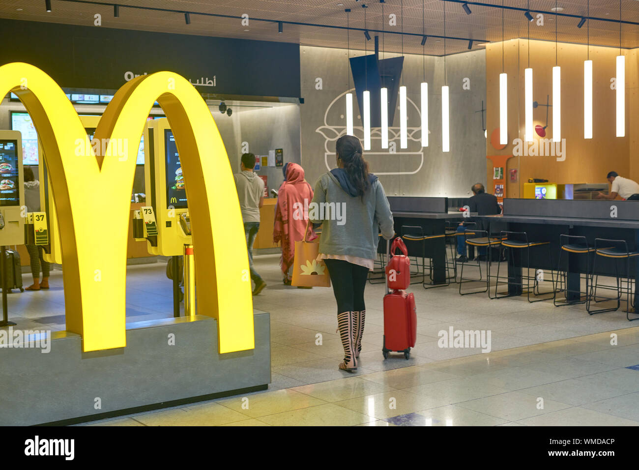 DUBAI, UAE - CIRCA FEBRUARY, 2019: McDonald's restaurant in Dubai ...