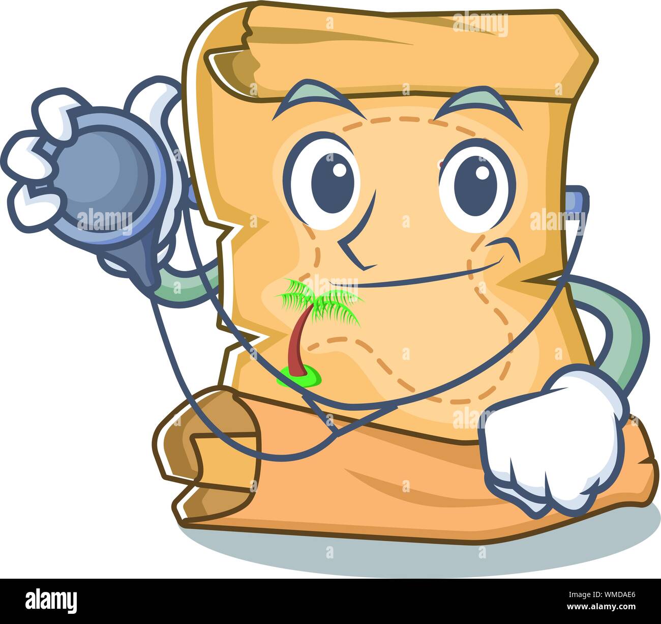 Doctor treasure map in the character shape Stock Vector Image & Art - Alamy