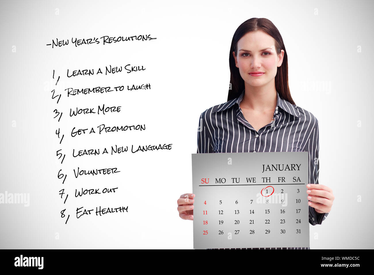 Hand holding desk calendar showing hi-res stock photography and images ...