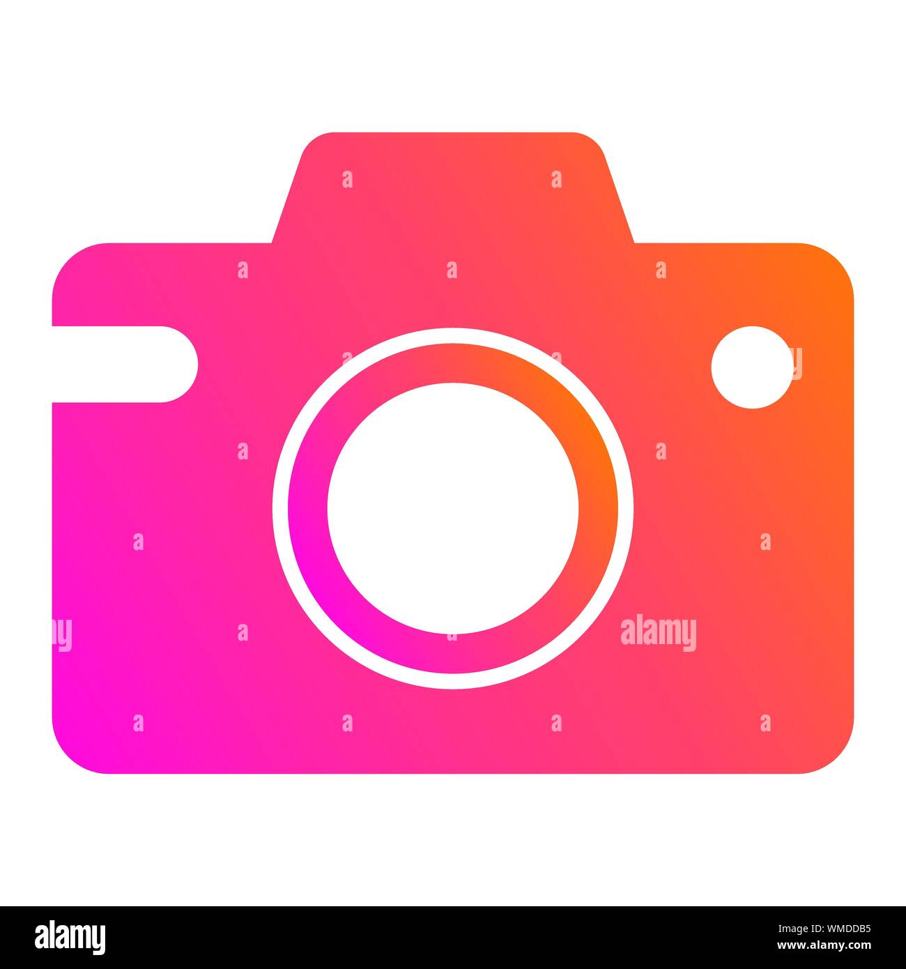 Camera icon. Vector gradient fresh color set. Isolated illustration on ...