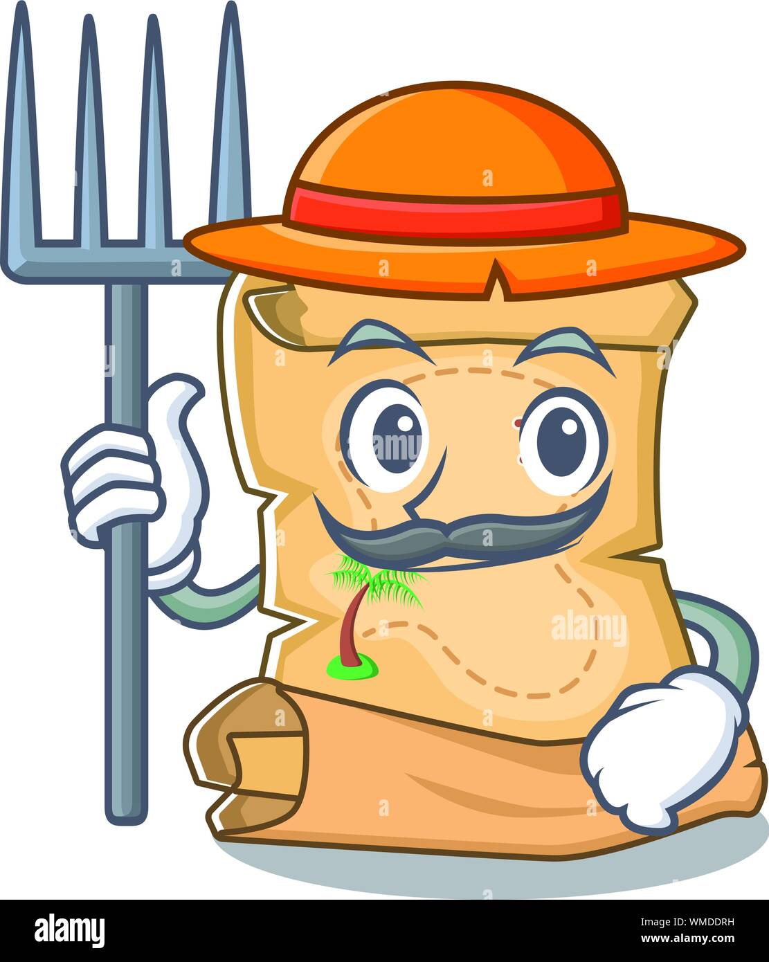 Farmer treasure map in the character shape Stock Vector Image & Art - Alamy