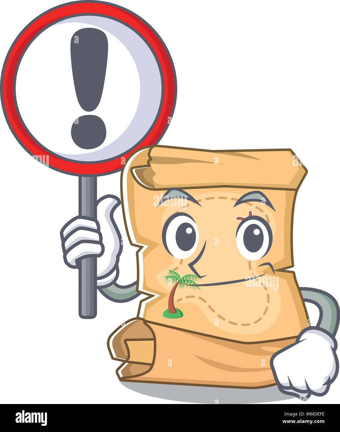 With sign treasure map in the character shape Stock Vector Image & Art ...