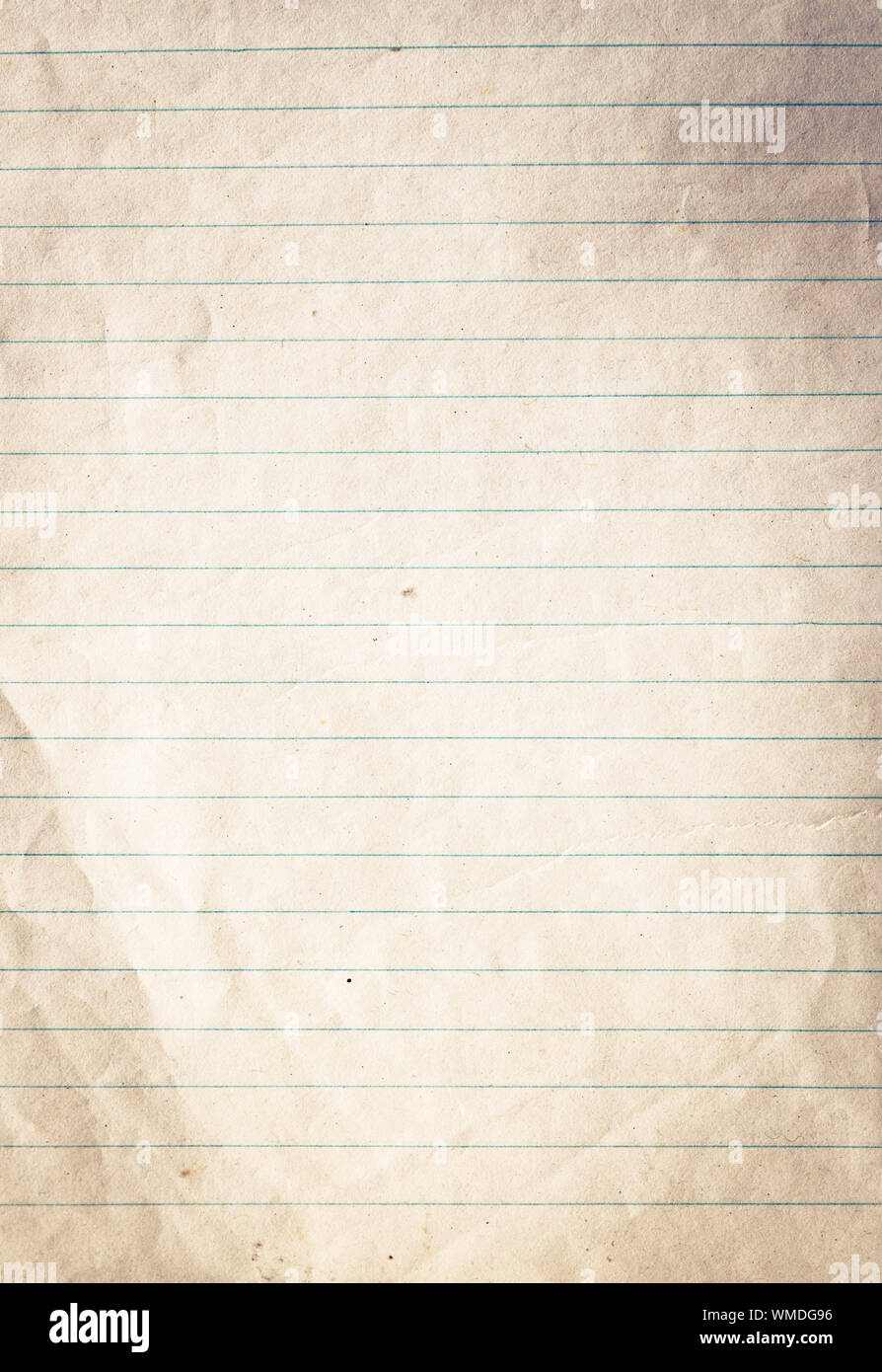 Lined Paper Old High Resolution Stock Photography and Images - Alamy