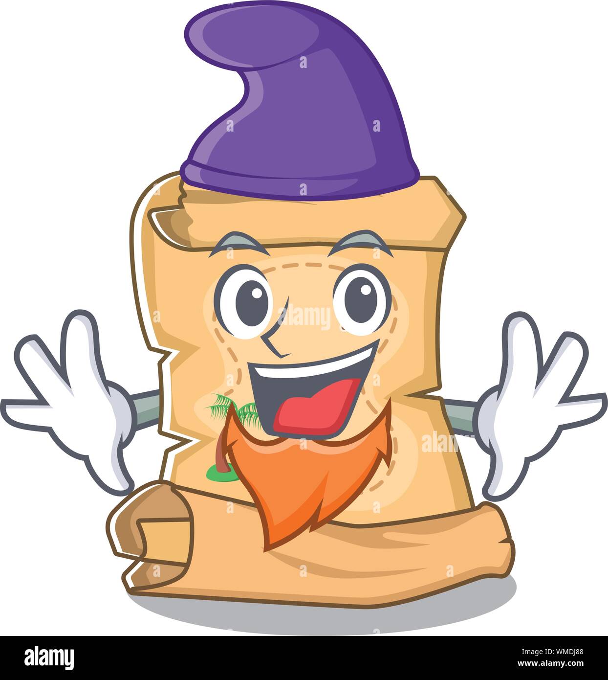 Elf treasure map in the character shape Stock Vector Image & Art - Alamy