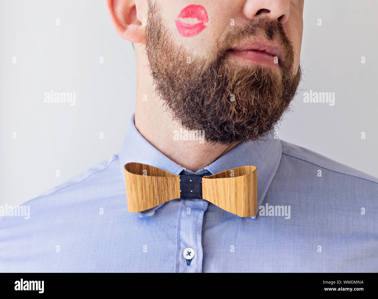 Lipstick kiss on the cheek hi-res stock photography and images - Alamy
