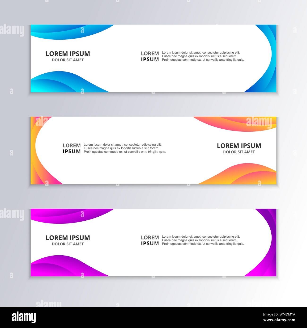 Business Banner Template, Gradient Color, Modern Layout, web header ... Business Banner Template, Gradient Color, Modern Layout, web header ...