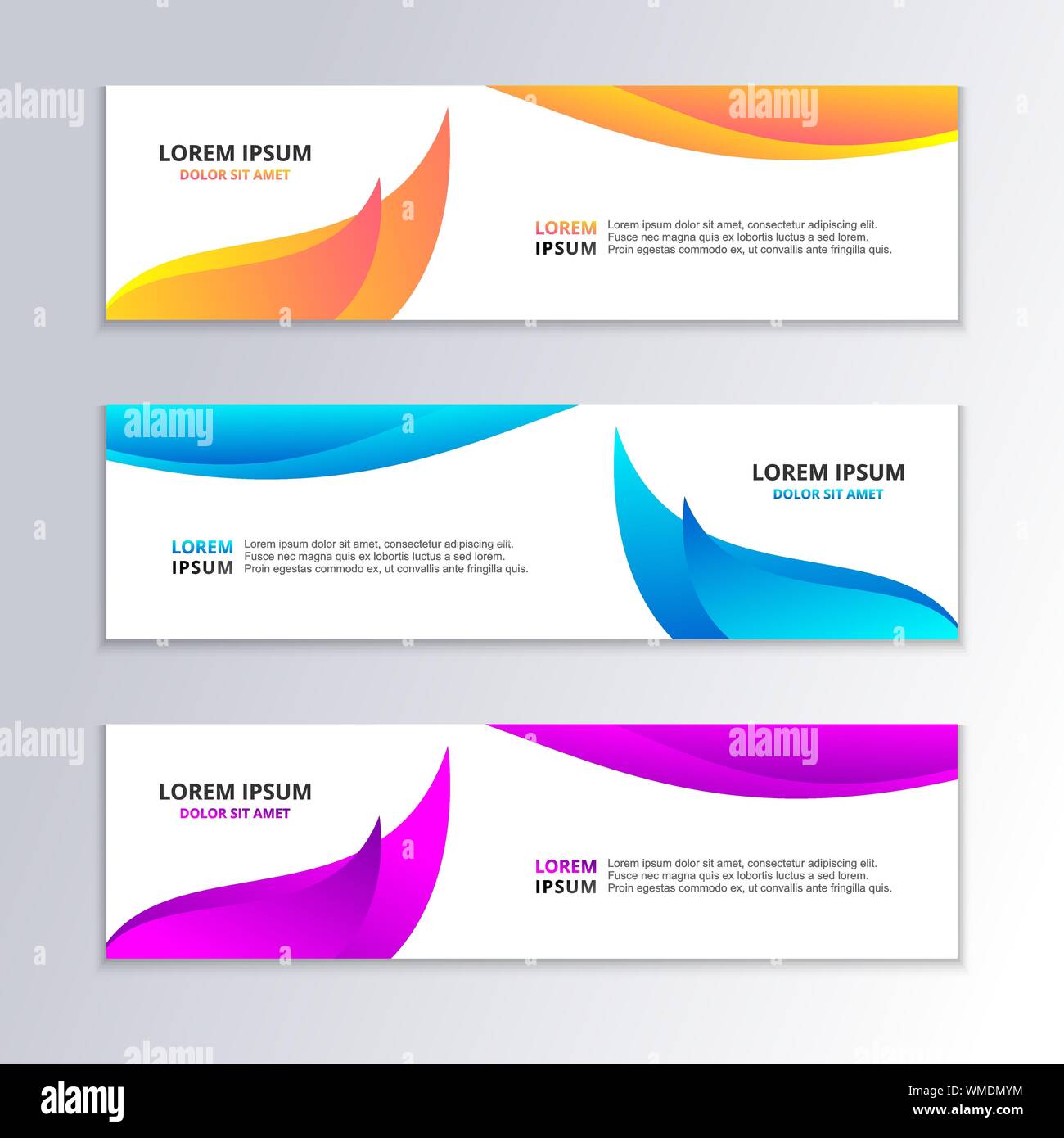 Business Banner Template, Gradient Color, Modern Layout, web header ... Business Banner Template, Gradient Color, Modern Layout, web header ...