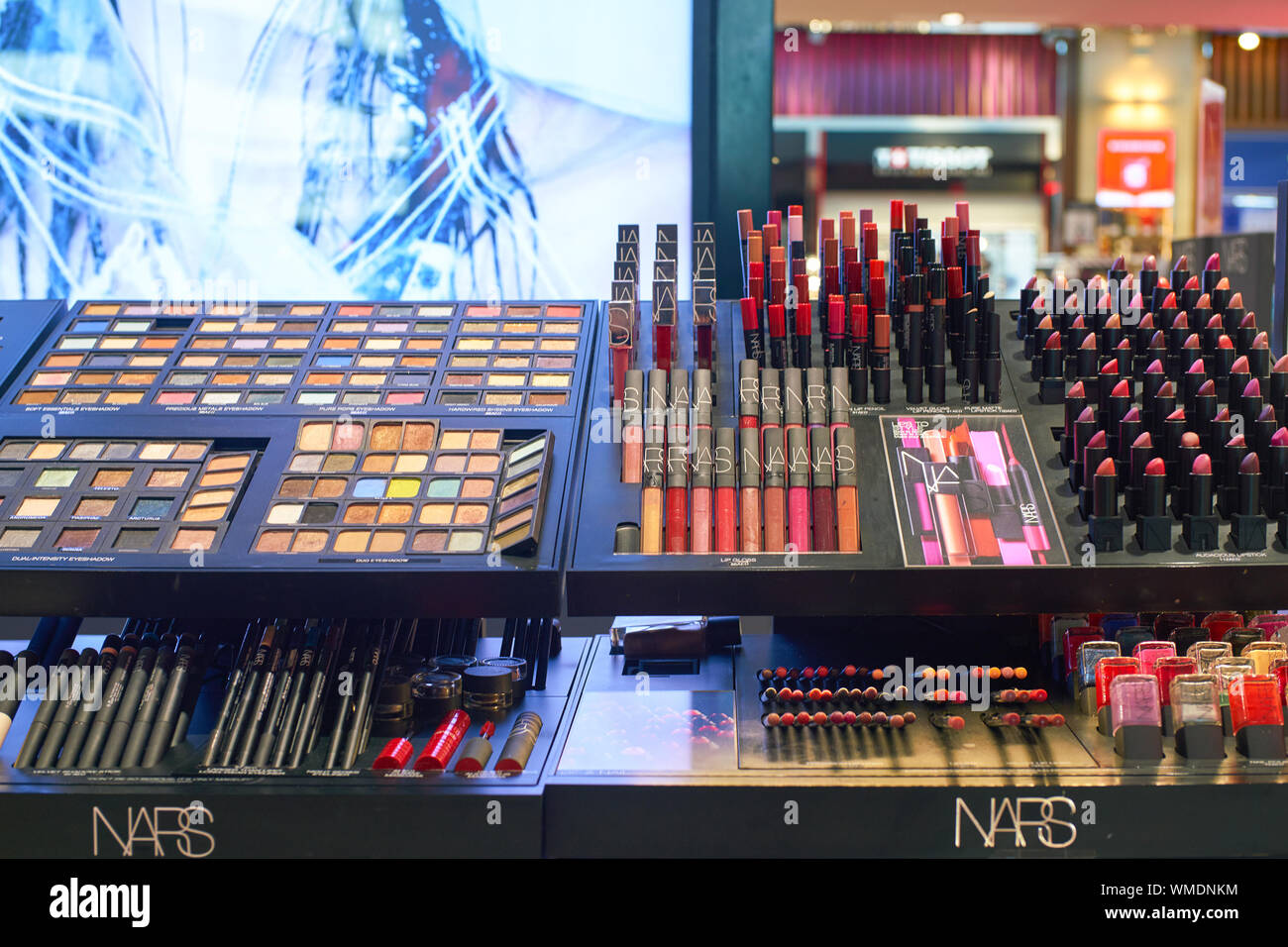 DUBAI, UAE - CIRCA FEBRUARY, 2019: cosmetics on display at Dubai ...