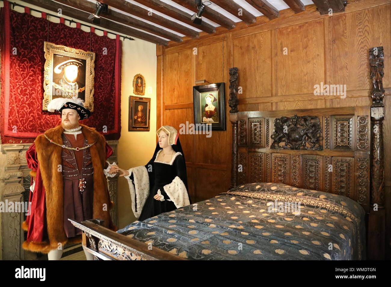 Queen's Chamber, Hever Castle, Hever, Edenbridge, Kent, England, Great ...