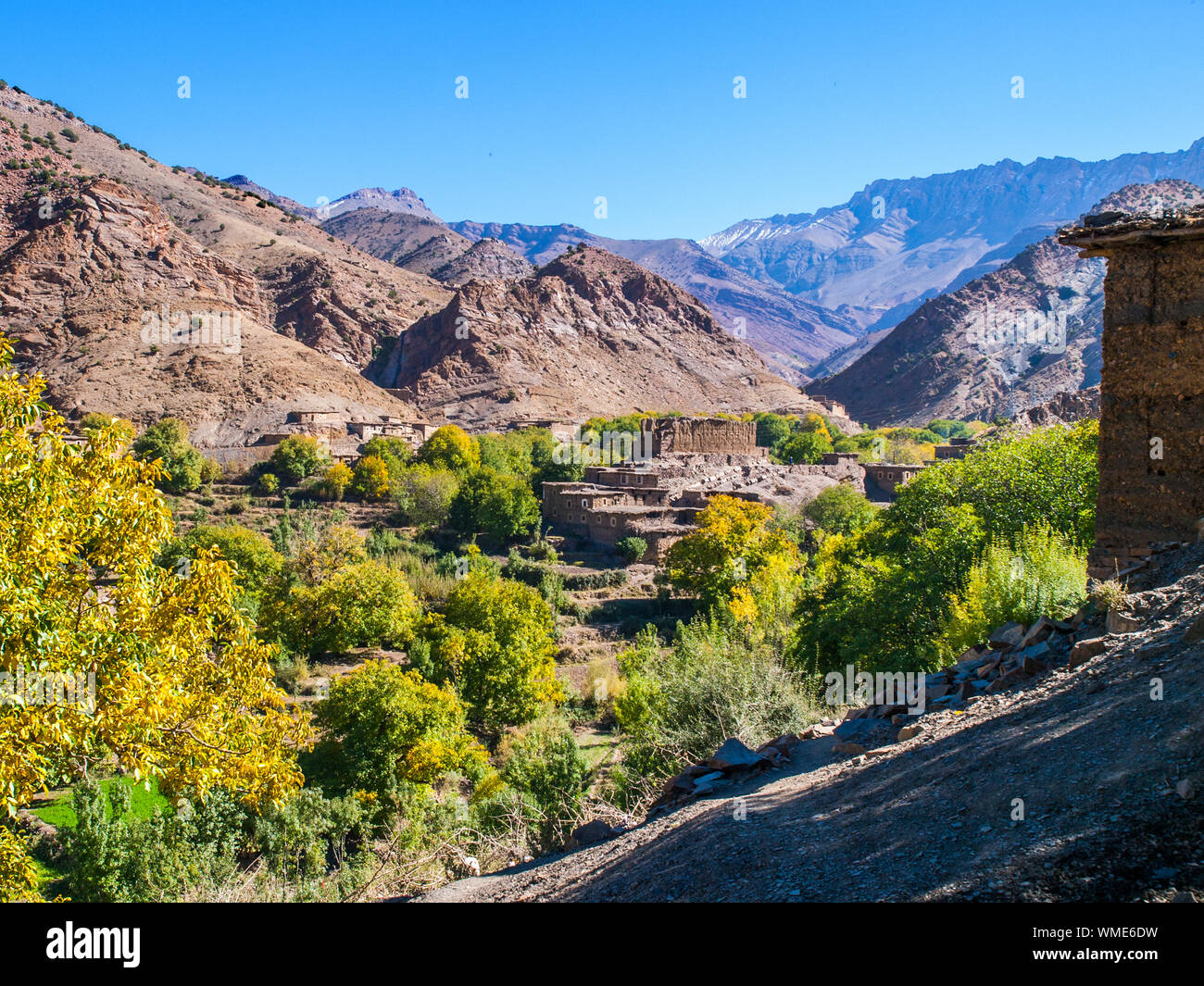Berber village in the High Atlas mountains of Morocco Stock Photo - Alamy