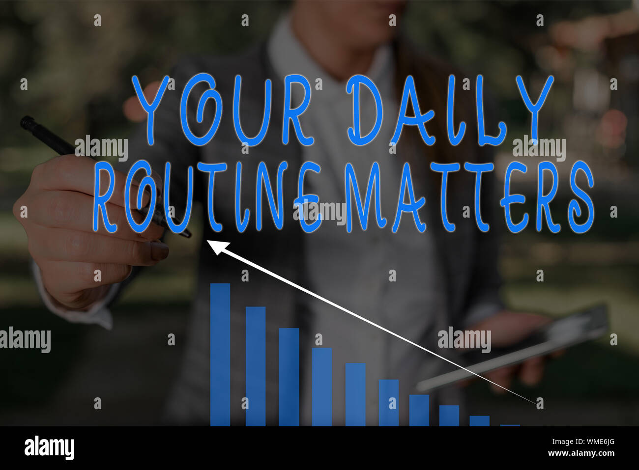 Word writing text Your Daily Routine Matters. Business photo showcasing ...