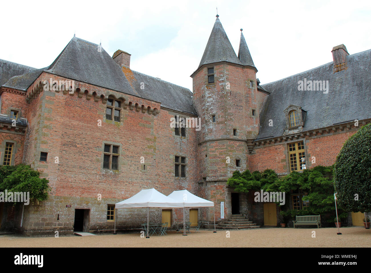 medieval castle in carrouges (normandy - france Stock Photo - Alamy