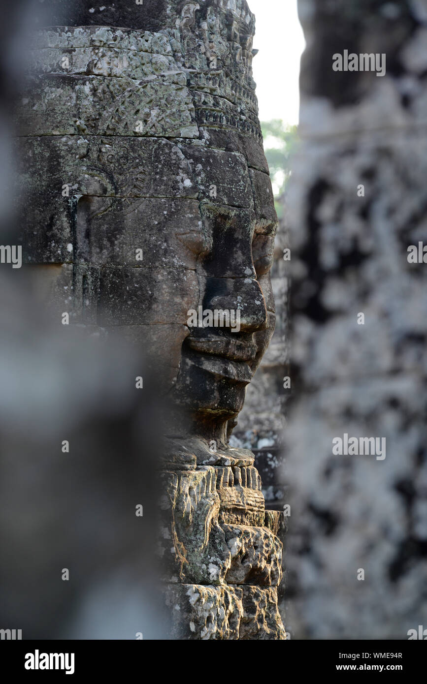Bayon temple carving hi-res stock photography and images - Alamy