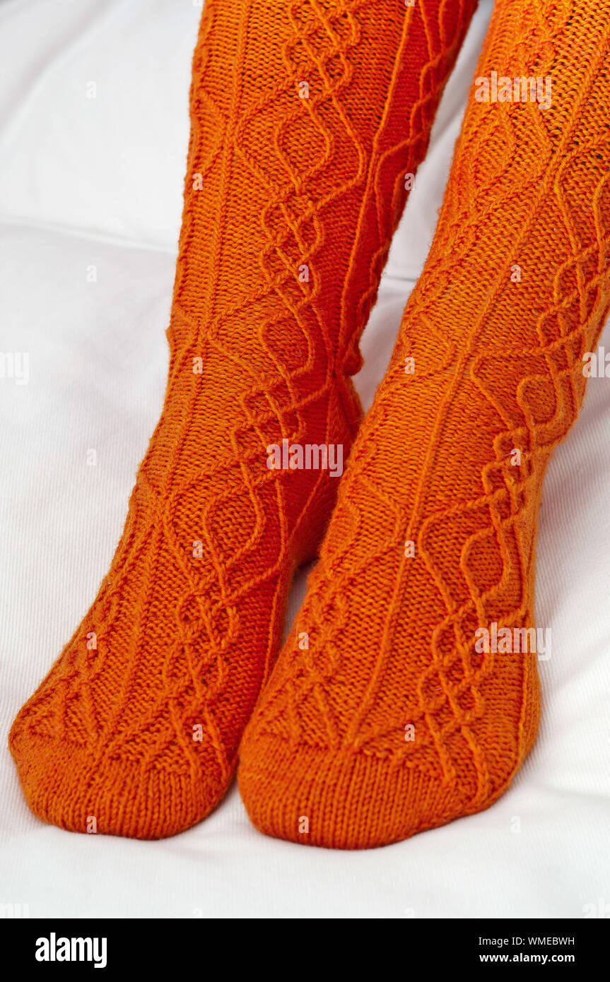Orange socks hi-res stock photography and images - Alamy